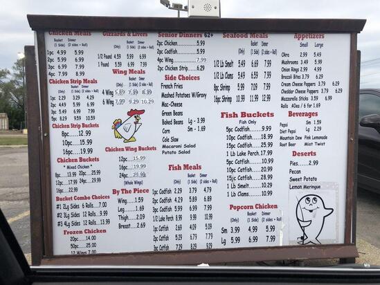 Menu at Chicken Coop restaurant, Benton Harbor