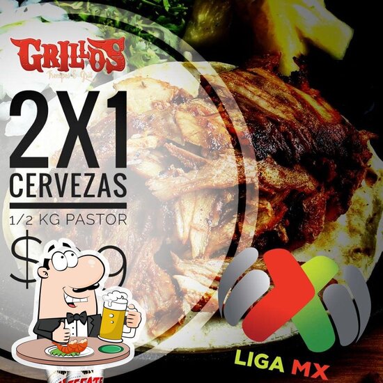 Menu at Grillos restaurant, Villahermosa, Calle Via 2 - Plaza Via 2