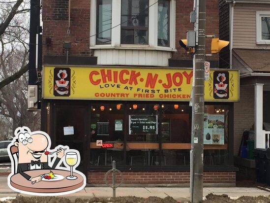 Menu at Chick-N-Joy fast food, Toronto, Queen St E
