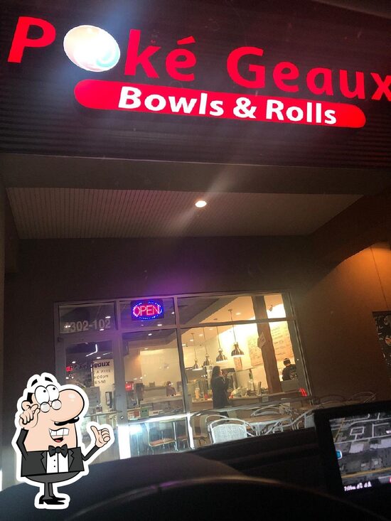 Menu at Poké Geaux restaurant, Lafayette, Ambassador Caffery Pkwy