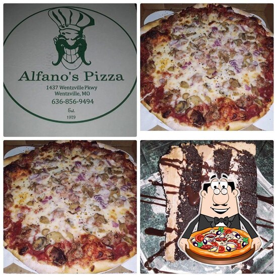 Menu at Alfano's Pizza pizzeria, Wentzville