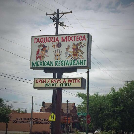 Menu at Taqueria Mixteca restaurant, Dayton, E 3rd St