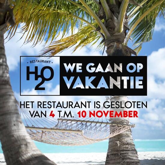 Menu at Restaurant H2O, Rijnsburg