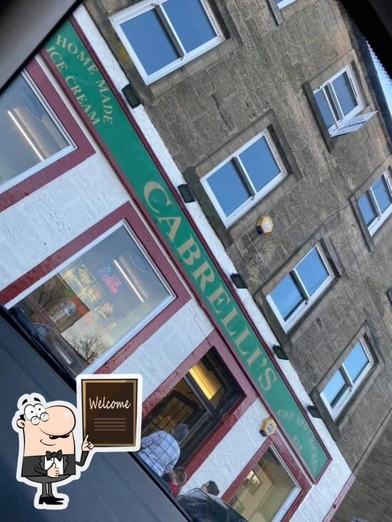 Menu at Cabrelli's fast food, Linlithgow
