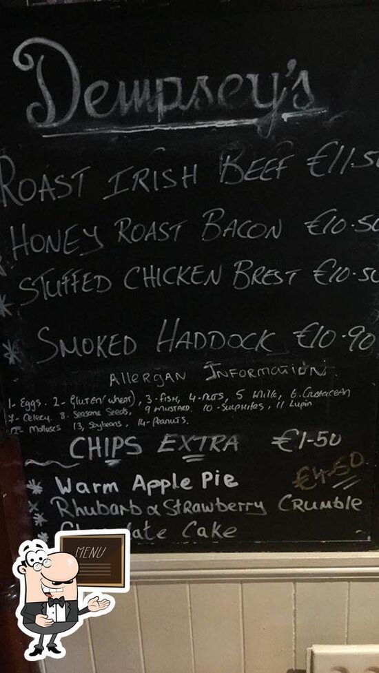 Menu at The Olde Woods pub & bar, Ireland