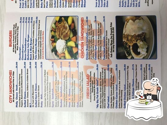 Menu at City Cafe, South Houston, 513 College Ave