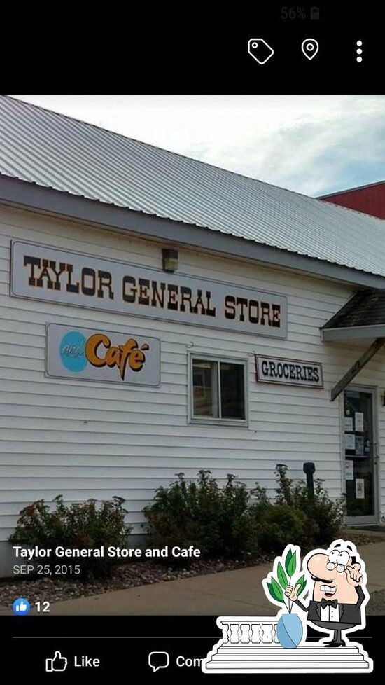Menu at Taylor General Store cafe, Taylor