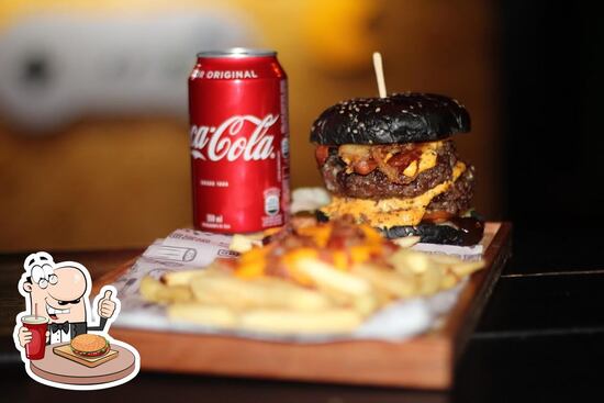 Menu at Arcade Burger & Beer restaurant, Belém