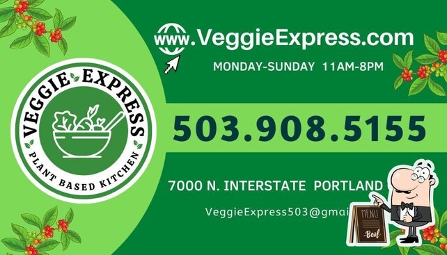 Menu at Vegan Express - Compassion Food restaurant, Portland