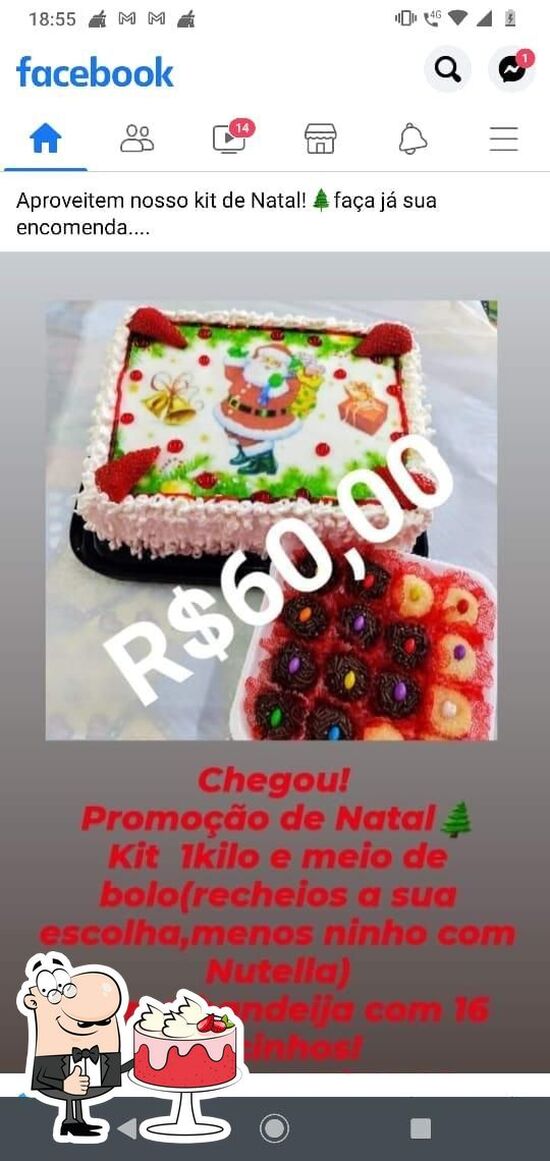 Menu at Nathalia Bolos restaurant, Jandira