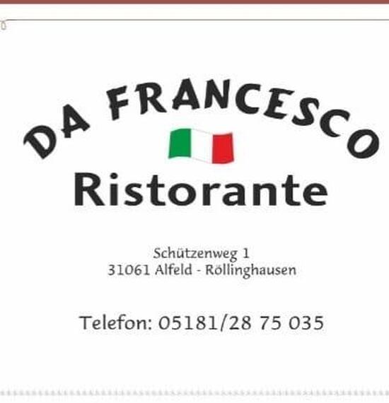 Speisekarte von Da Francesco restaurant, Alfeld (Leine)