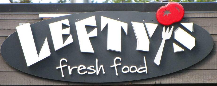 Menu at Lefty's Fresh Food cafe, Qualicum Beach