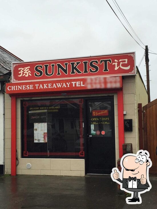 Menu at Sunkist Chinese fast food, Dublin, 34A Baldoyle Rd