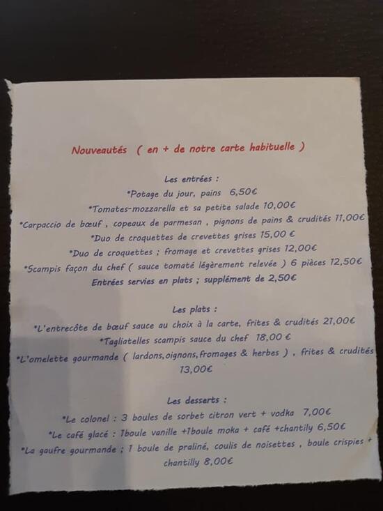 Carta de La Cabane, Bouillon