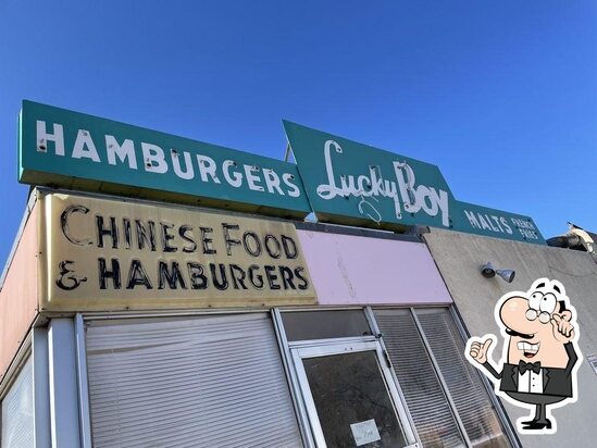 Menu at Lucky Boy restaurant, Albuquerque
