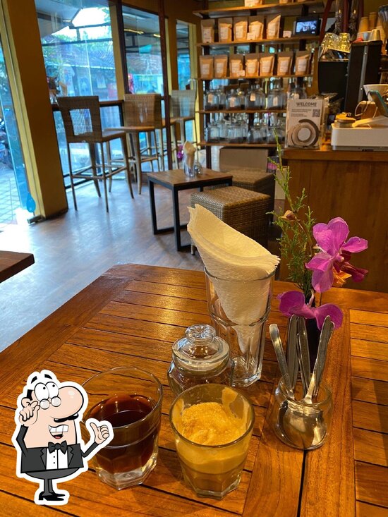 Menu at Ubud Coffee Roastery cafe, Ubud