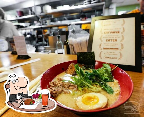 Menu at EJJI Ramen restaurant, Baltimore, 529 E Belvedere Ave