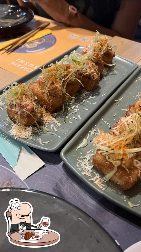 Menu at Izakaya Sushi restaurant, Merida