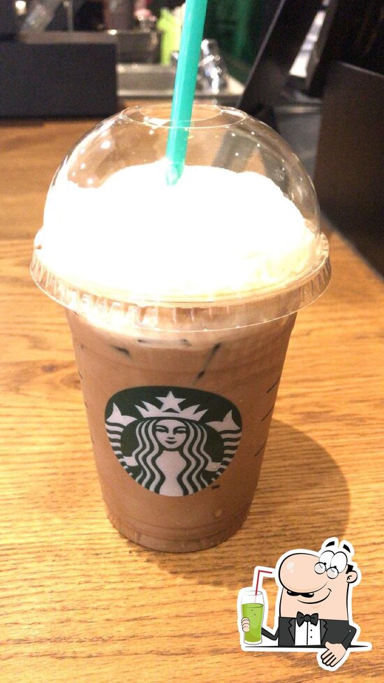 Menu at Starbucks cafe, Hong Kong, Lei King Wan Yee Hoi Mansion