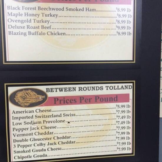 Menu at Between Rounds Bakery Sandwich Cafe, Tolland