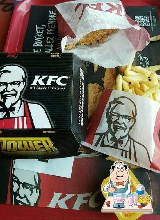 Menu au KFC Frejus fast food, Fréjus, Zone commerciale Lou Gabian
