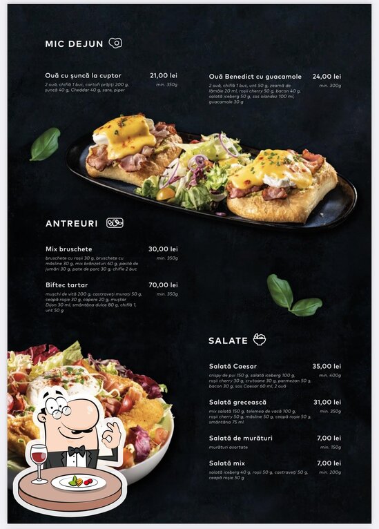 Menu at Bistro Acasa la Moldovan, Cluj-Napoca, Sânnicoara