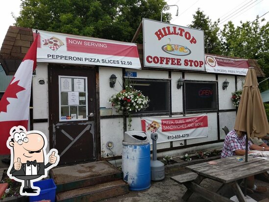 Menu at Hilltop Coffee Stop restaurant, Canada