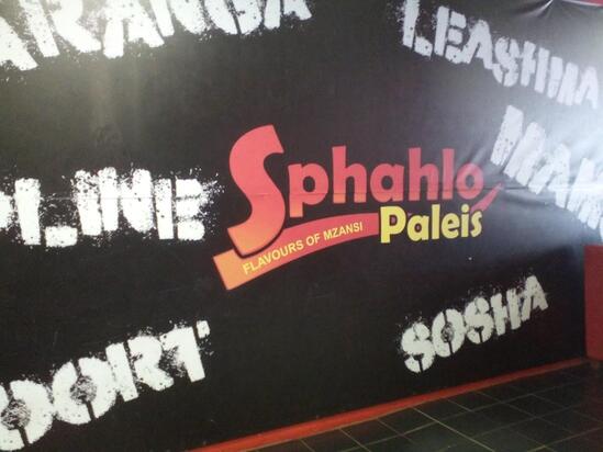 Menu at Sphahlo Paleis restaurant, Pretoria