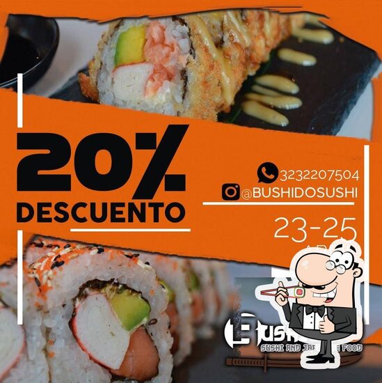 Carta del restaurante Sushi Bushido, Bogotá