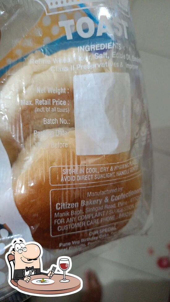 Menu at Citizen Bakery, Pune, Sinhgad Road