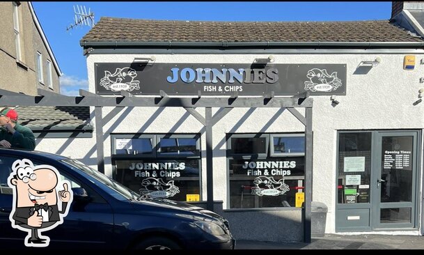 Menu at Johnnies fast food, The Mumbles, 2a Chapel St