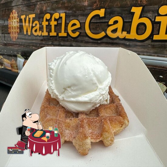Menu at Waffle Cabin cafe, New Canaan