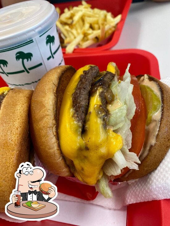 Menu at In-N-Out Burger restaurant, Santa Rosa, Santa Rosa Ave