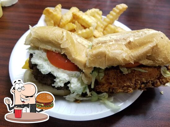 Menu at Mac's Grill restaurant, Cherryville