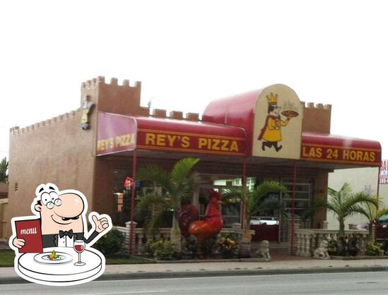 Menu at Rey's Pizza pizzeria, Miami, SW 8th St