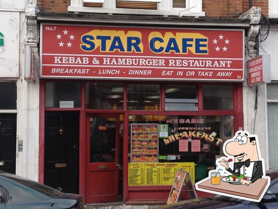 Menu at Star Cafe, London, 7 Greyhound Road