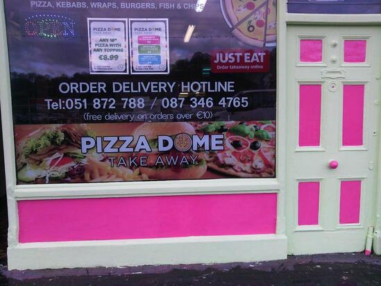 Menu at Pizza Dome pizzeria, Waterford