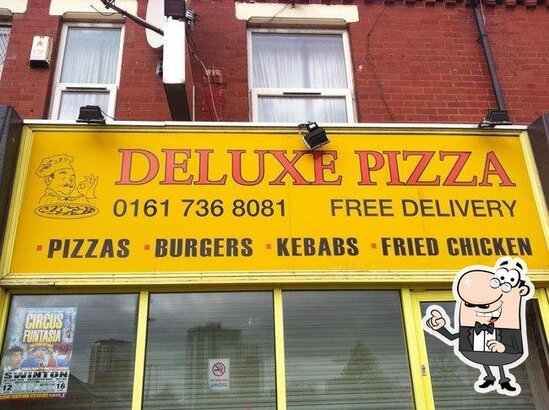 Menu at Deluxe Pizza pizzeria, Salford