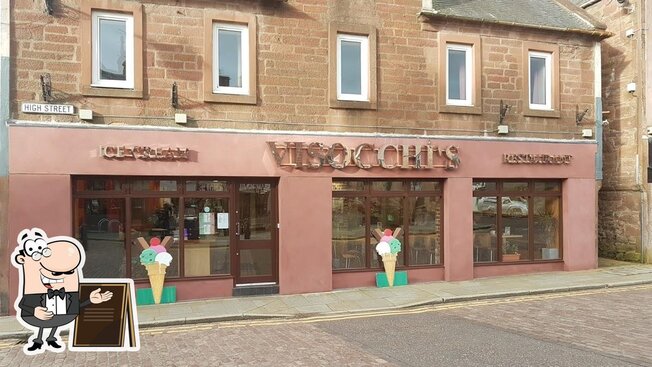 Menu at Visocchi's cafe, Kirriemuir
