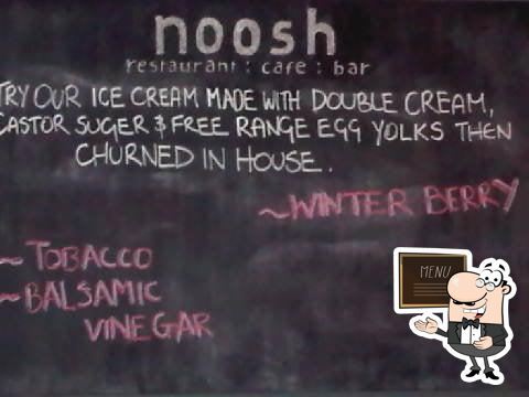 Menu at NOSH cafe, Pickering