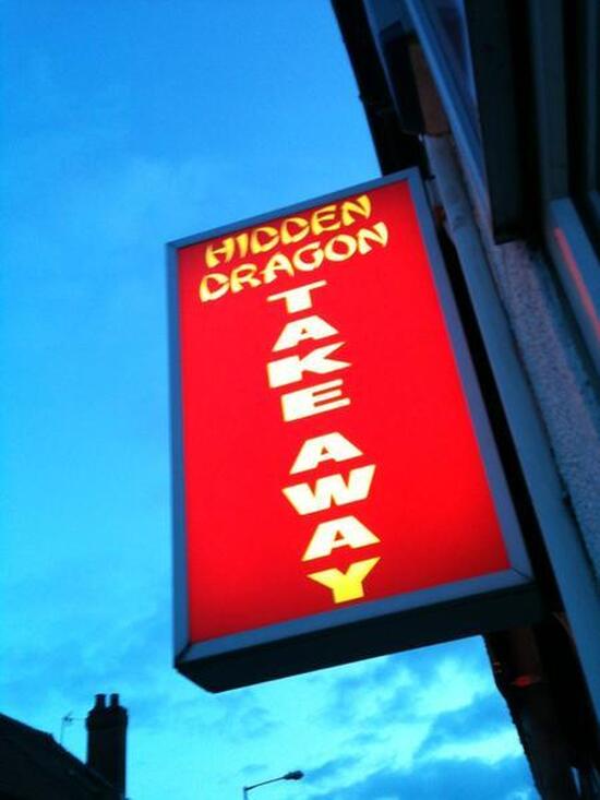 Menu at The Hidden Dragon fast food, Nuneaton