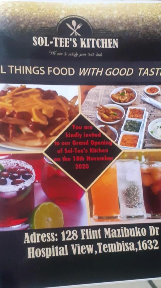 Menu at Kgorong Tavern restaurant, Tembisa
