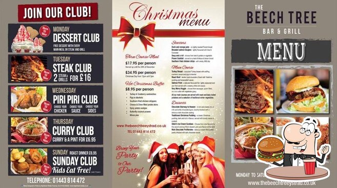 Menu at The Beech Tree Hotel pub & bar, Ystrad Mynach