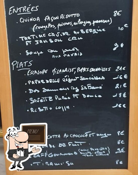 Menu at Tavolo restaurant, Monaco-Ville