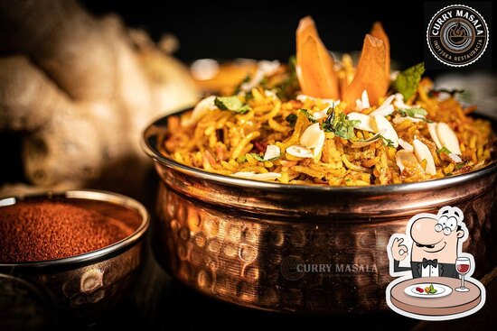 Menu at Curry Masala restaurant, Łódź