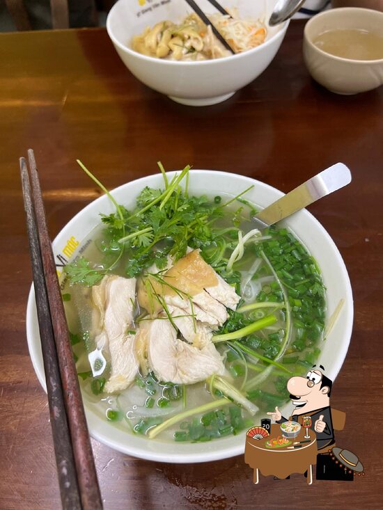 Menu at Phở Vị Mộc restaurant, Hanoi