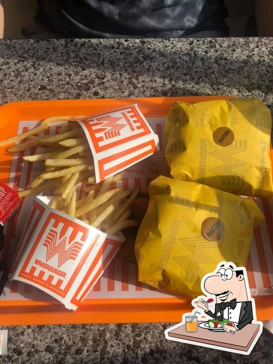 Menu at Whataburger restaurant, Commerce