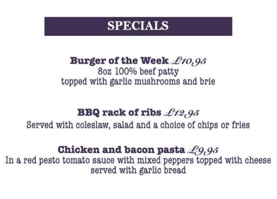 Menu at Alma Arms pub & bar, Uckfield