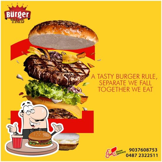 Burger Hub, Thrissur, G6FG+956 - Restaurant menu and reviews