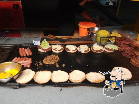 Menu at Monkey Burger restaurant, Cancún